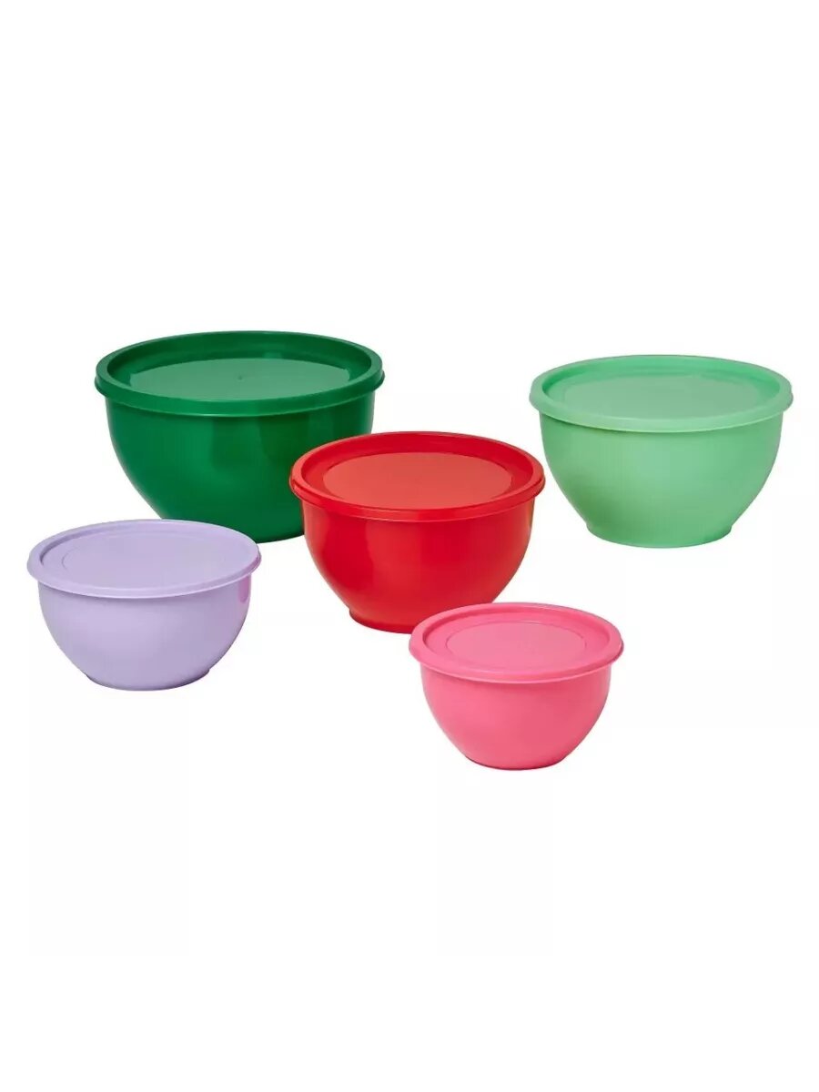 Набор мисок с крышкой TABBERAS икея, 5 штук