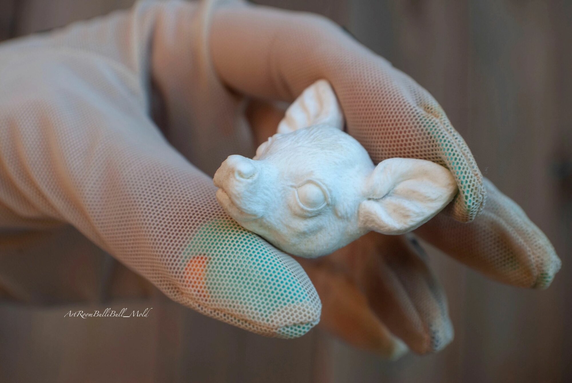 Авторский силиконовый молд Олененок (миди) — форма для эпоксидной смолы, гипса, мыла и полимерной глины