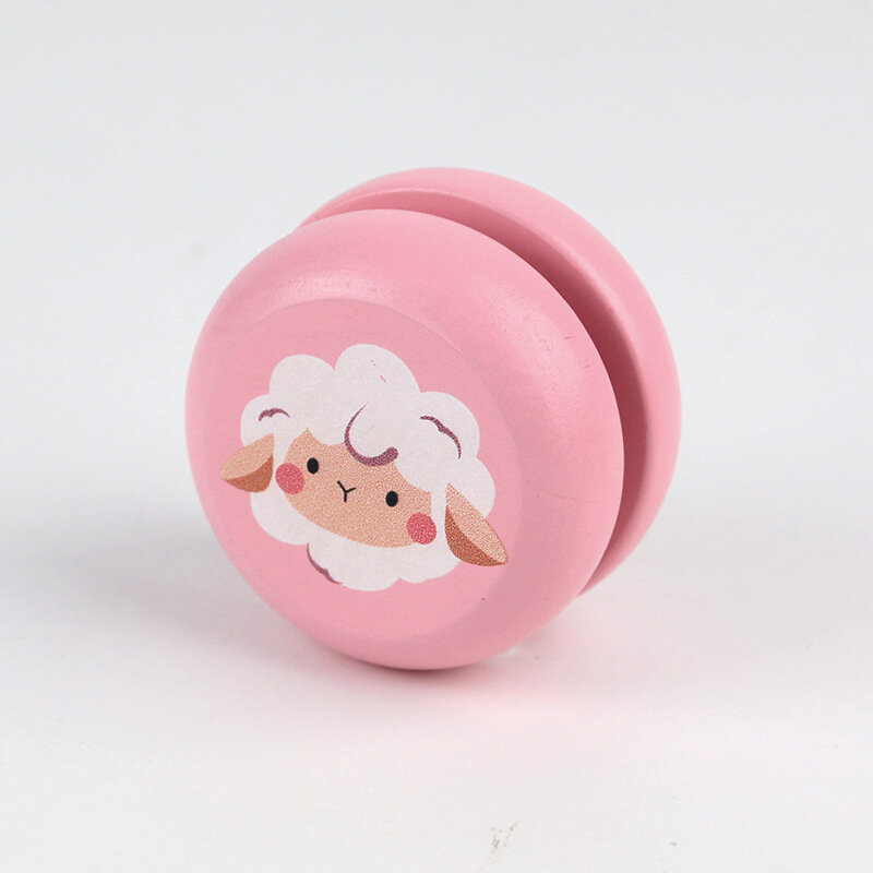 Детский милый мультяшный деревянный йо-йо Weiwei Tiger, обучающий вращающийся йо-йо для детского сада, ностальгическая игрушка