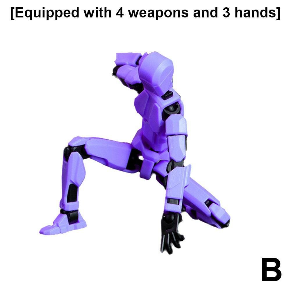 Счастливая кукла с 13-суставным подвижным человеком, напечатанным на 3D-принтере