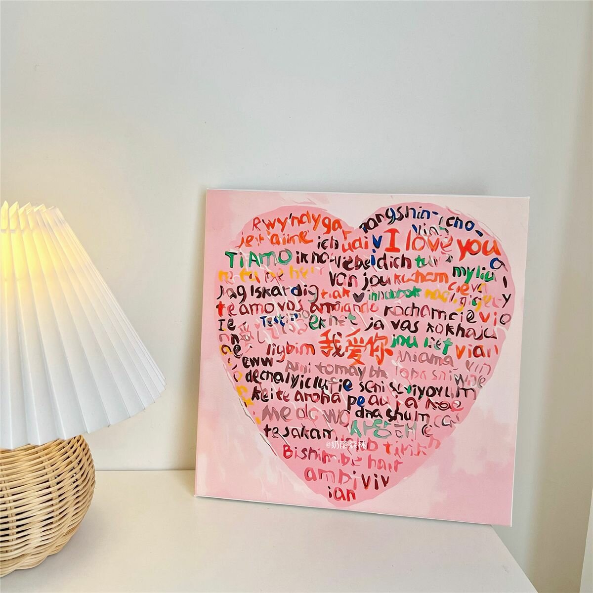 Сто языков, чтобы сказать, что я люблю тебя|С Днем Рождения, лечебная декоративная картина, подарок на день рождения, настольное украшение, висящая картина