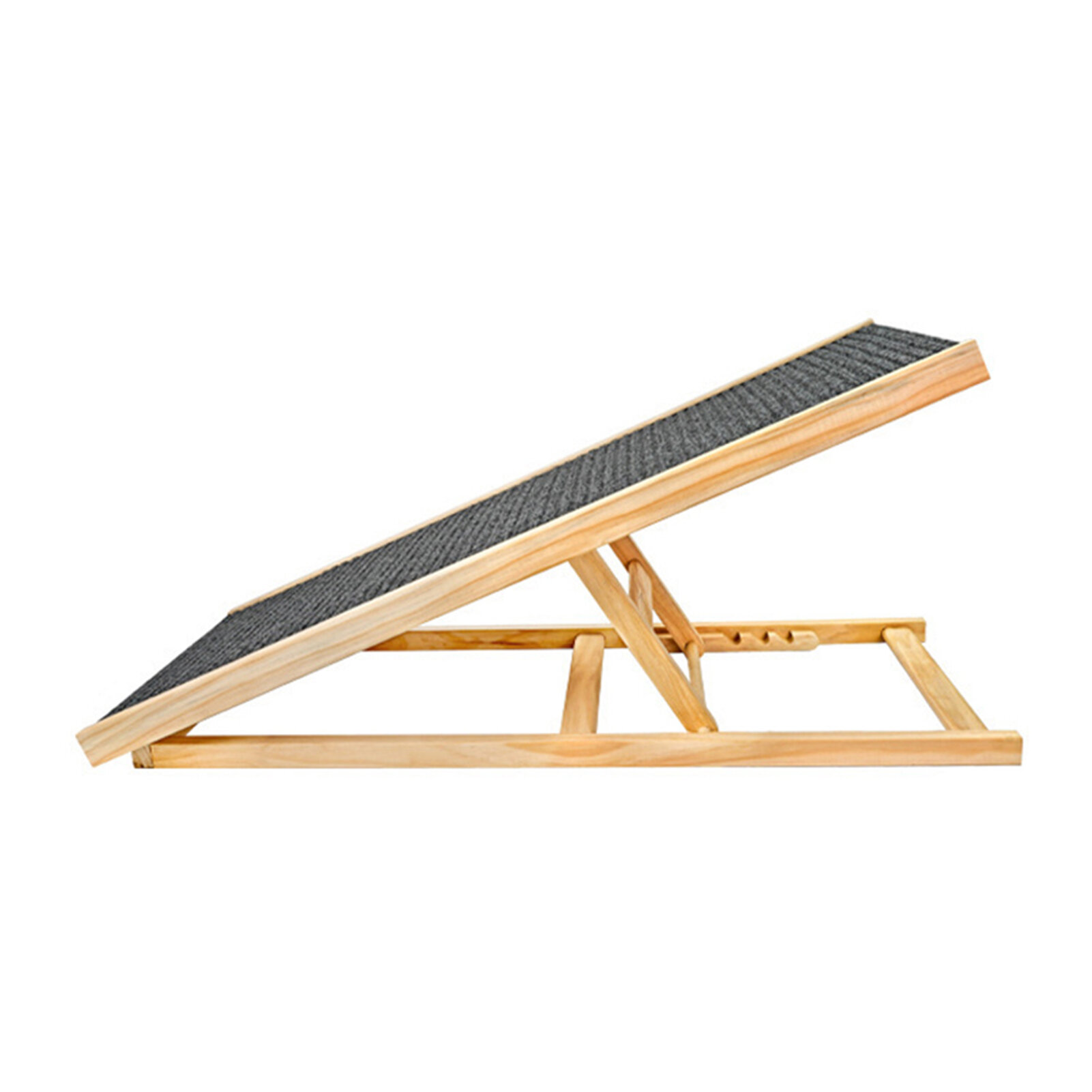 Регулируемый деревянный складной портативный пандус для собак и кошек, лестница для дивана, высокая кровать, нескользящая ковровая поверхность, 2/4 уровня высоты.