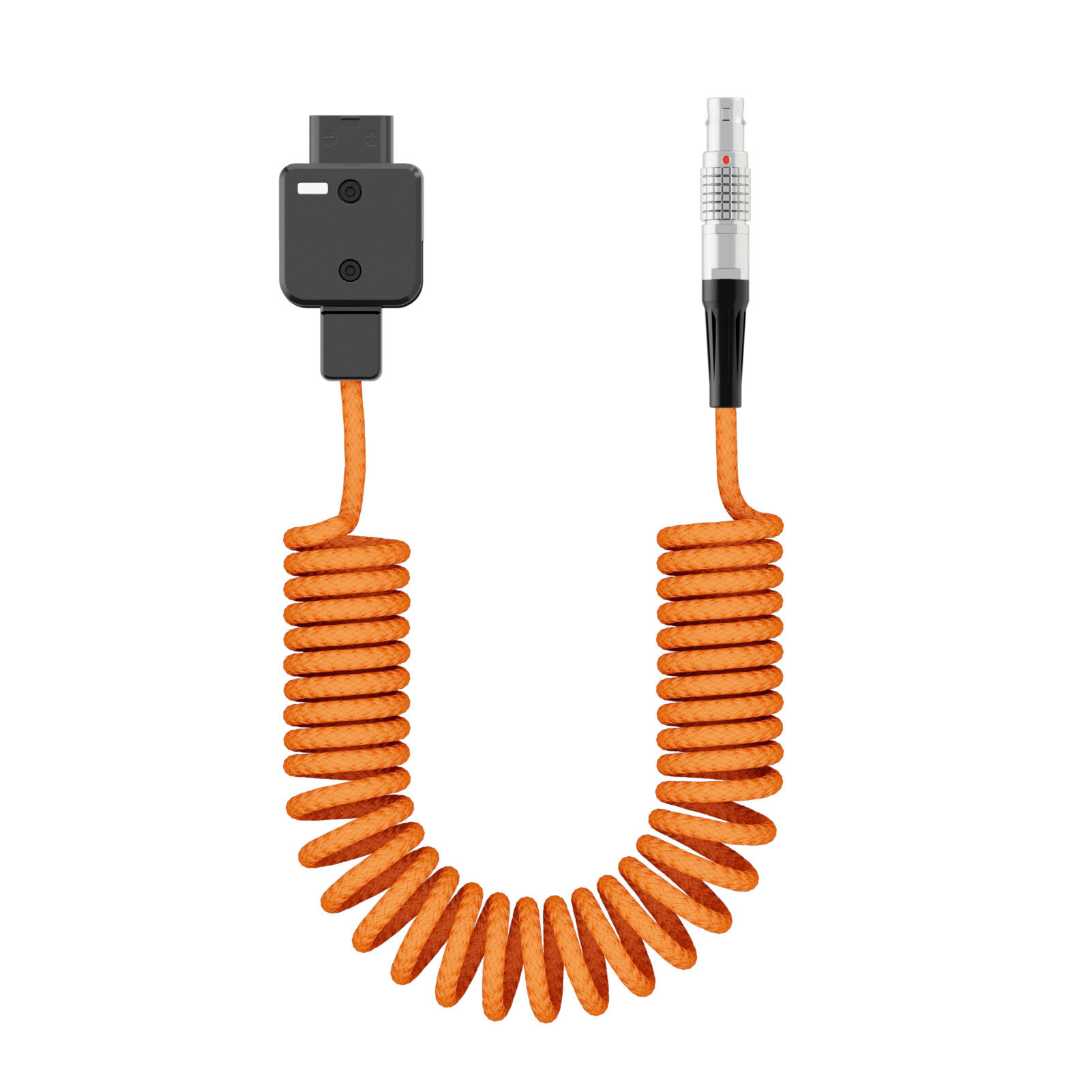 D-Tap Lemo 2-контактный кабель питания OB с поворотной головкой на 180 градусов, нейлоновый плетеный провод, совместимый с RED Paralinx/Transvideo/Offhollywood/Switronix/DT-LMS