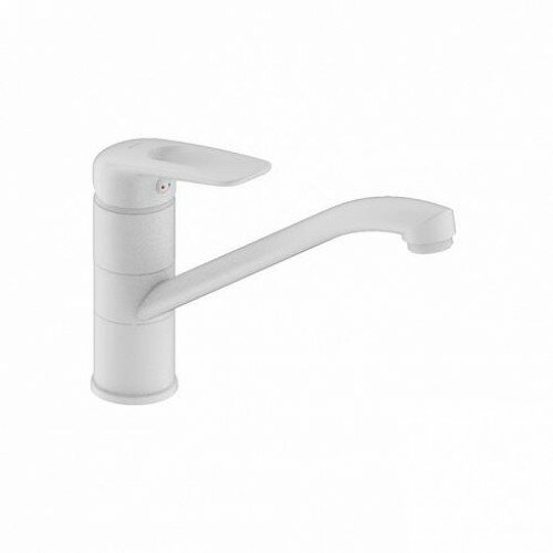 Смеситель кухня MALE белый матовый IDDIS