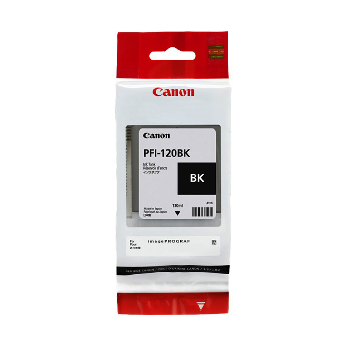 Картридж струйный Canon PFI-120BK (2885C001) для принтеров Canon imagePROGRAF, 130 мл, пигментные, черный