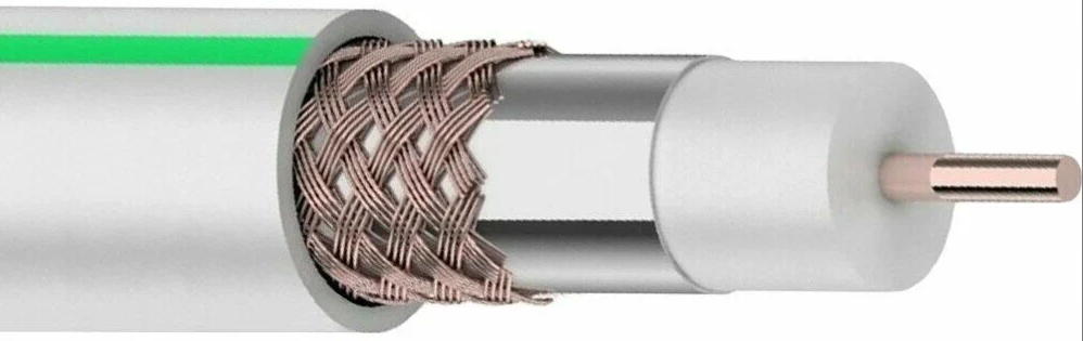 Кабель коаксиальный SAT 703 B. CCS/оплетка Al 75проц. PVC Simple 75Ом бел. (м) Эра Б0044608