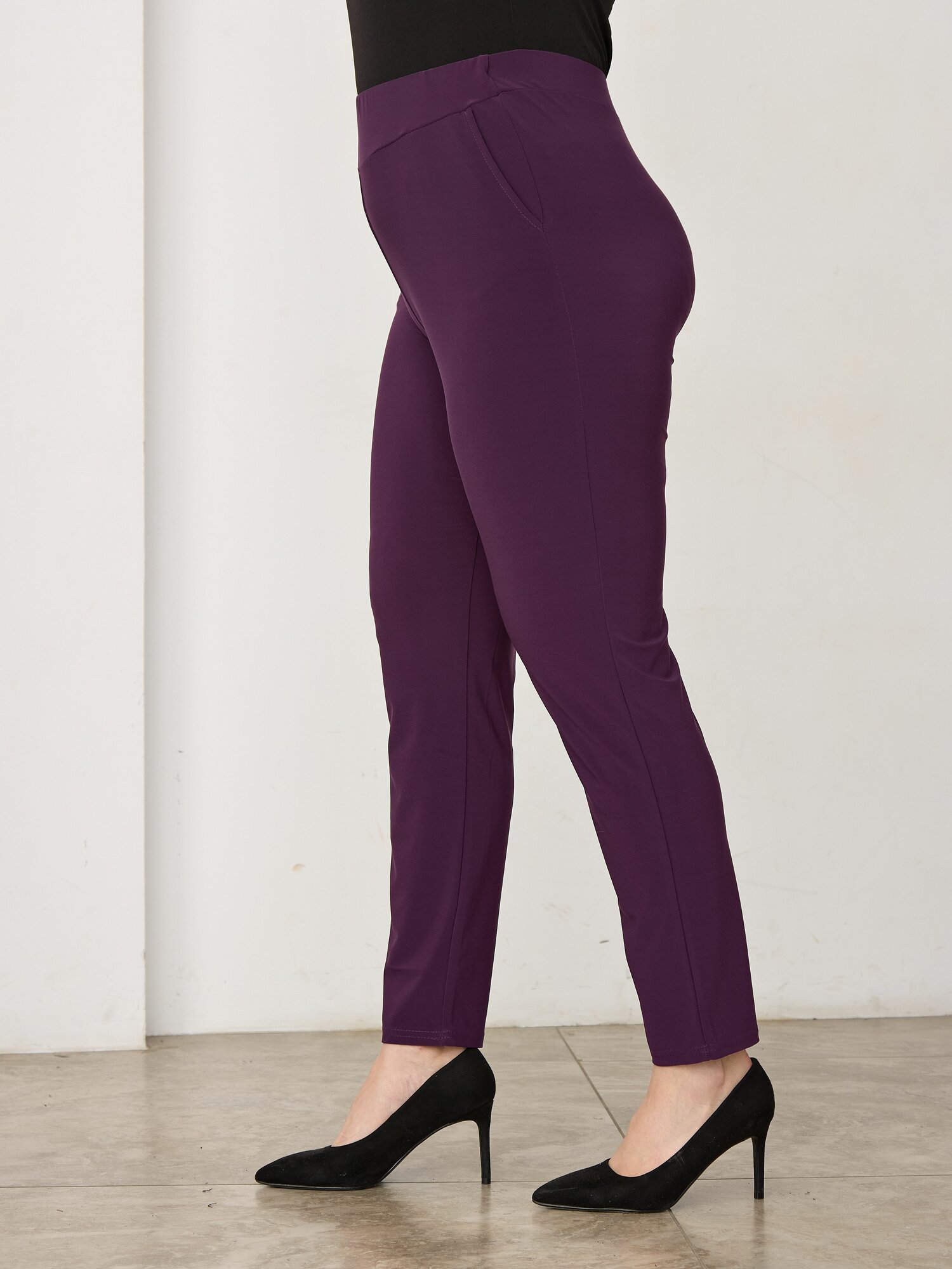 Брюки Green Light, размер 56, баклажановый — фото 1