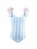 Купальник NESSI BYRD Ruffled striped swimwear, размер 2 года, синий