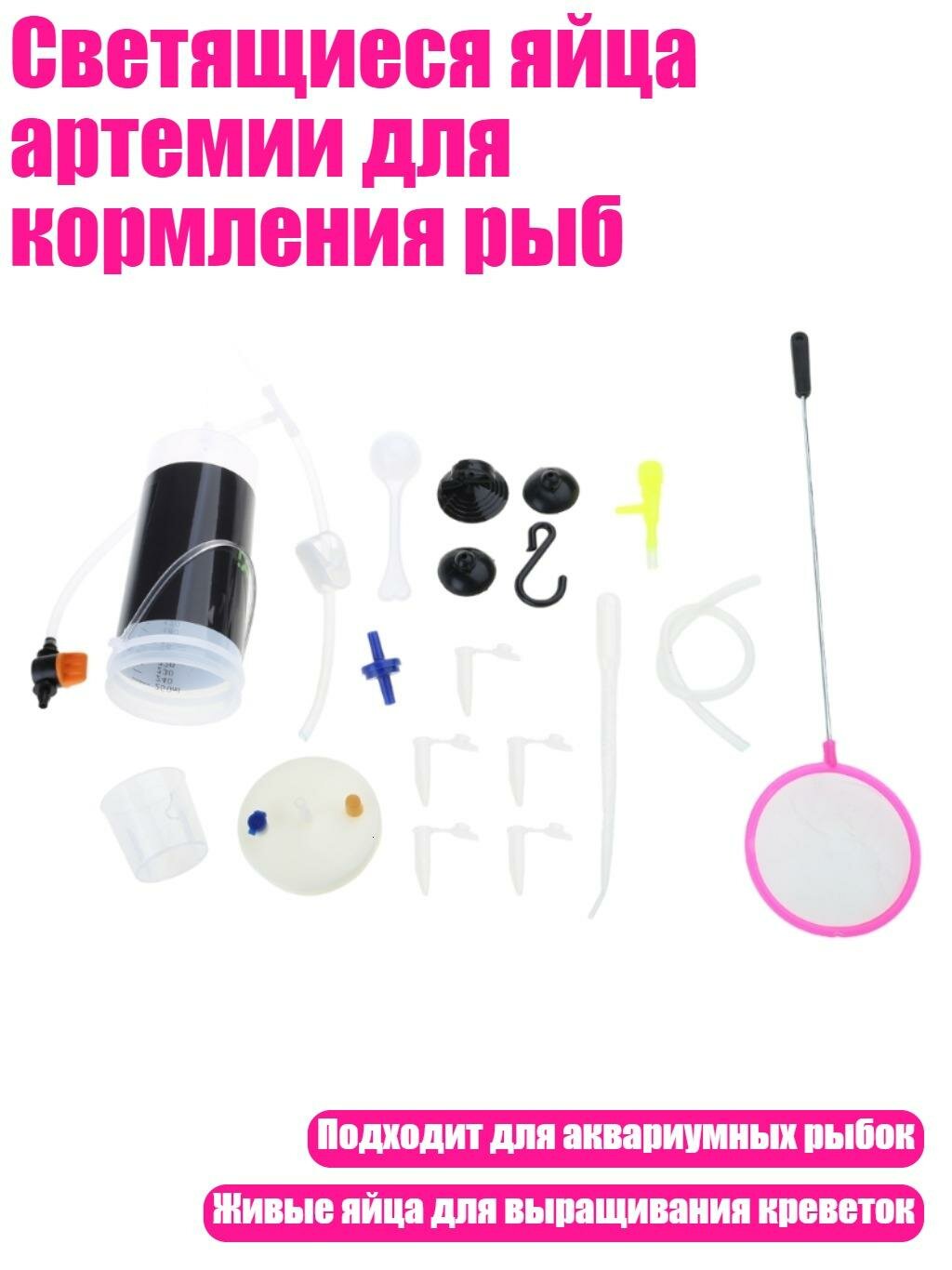 Светящиеся яйца артемии для кормления рыб