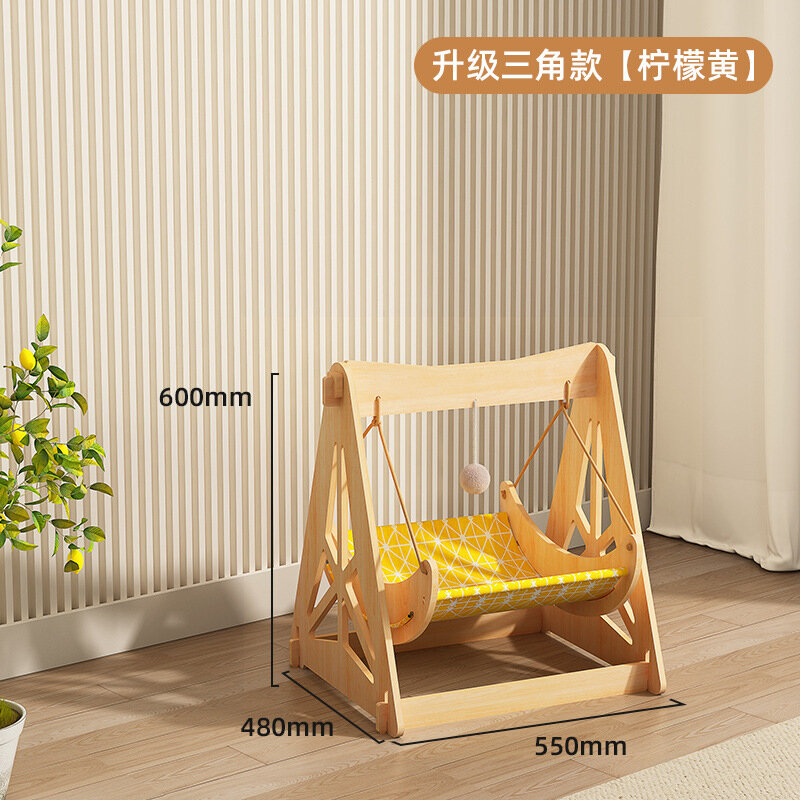 Качели для кошек, домик для собак, летняя деревянная гамак-люлька, подвесная кровать для кошек, диван-лежак, универсальная кровать для кошек на все сезоны