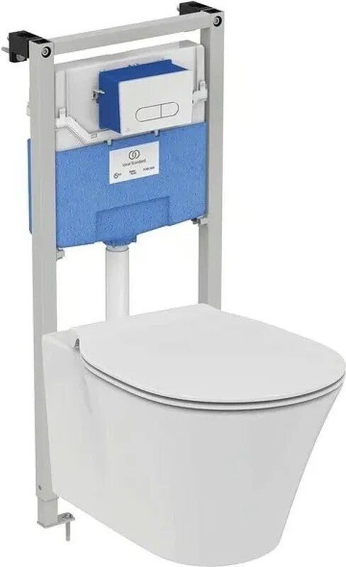Комплект унитаза с инсталляцией Ideal Standard Tesi T3868V3 подвесной с сиденьем микролифт