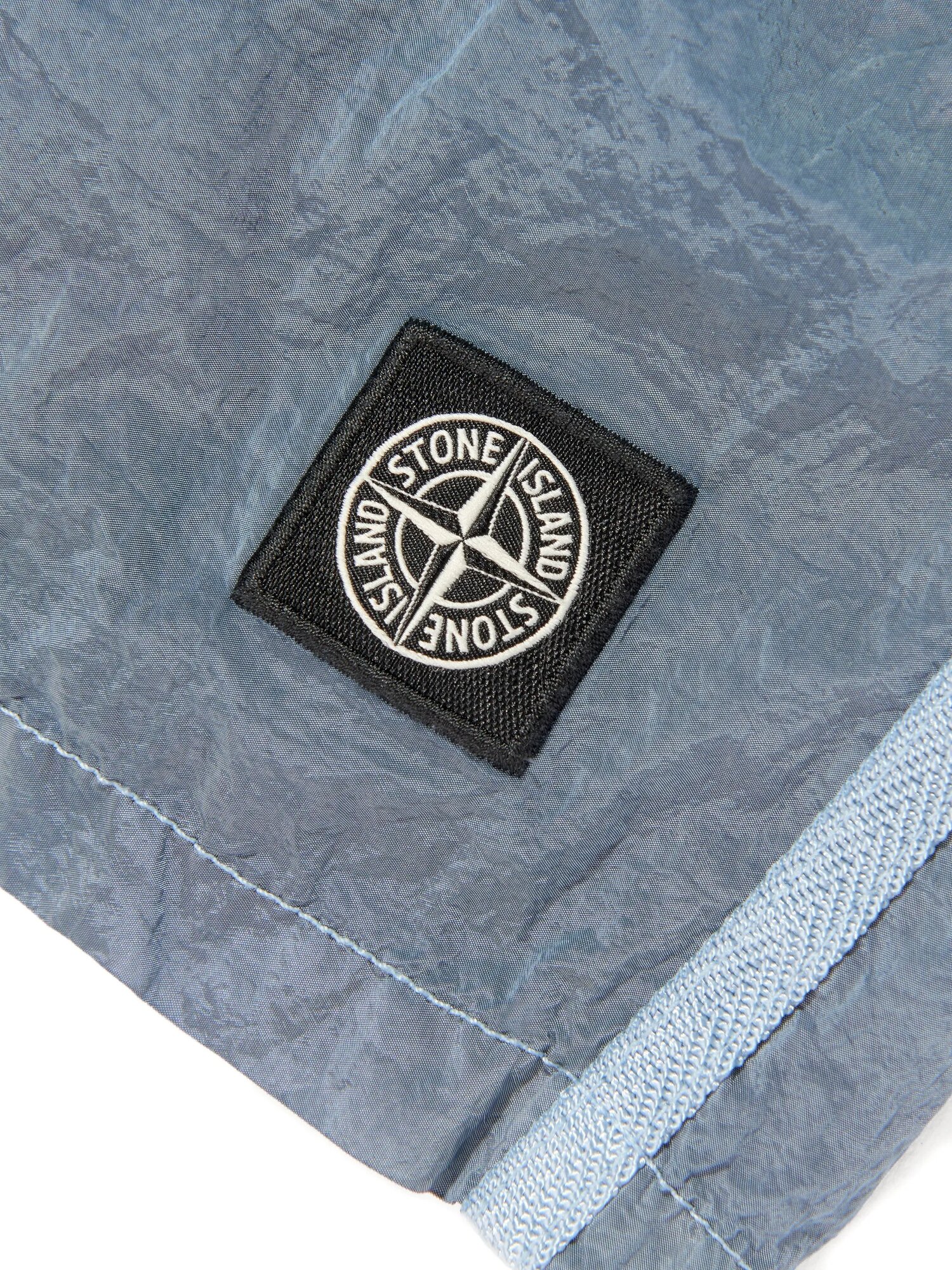 Шорты для плавания Stone Island Logo-patch swim shorts, размер 6 лет, синий — фото 1