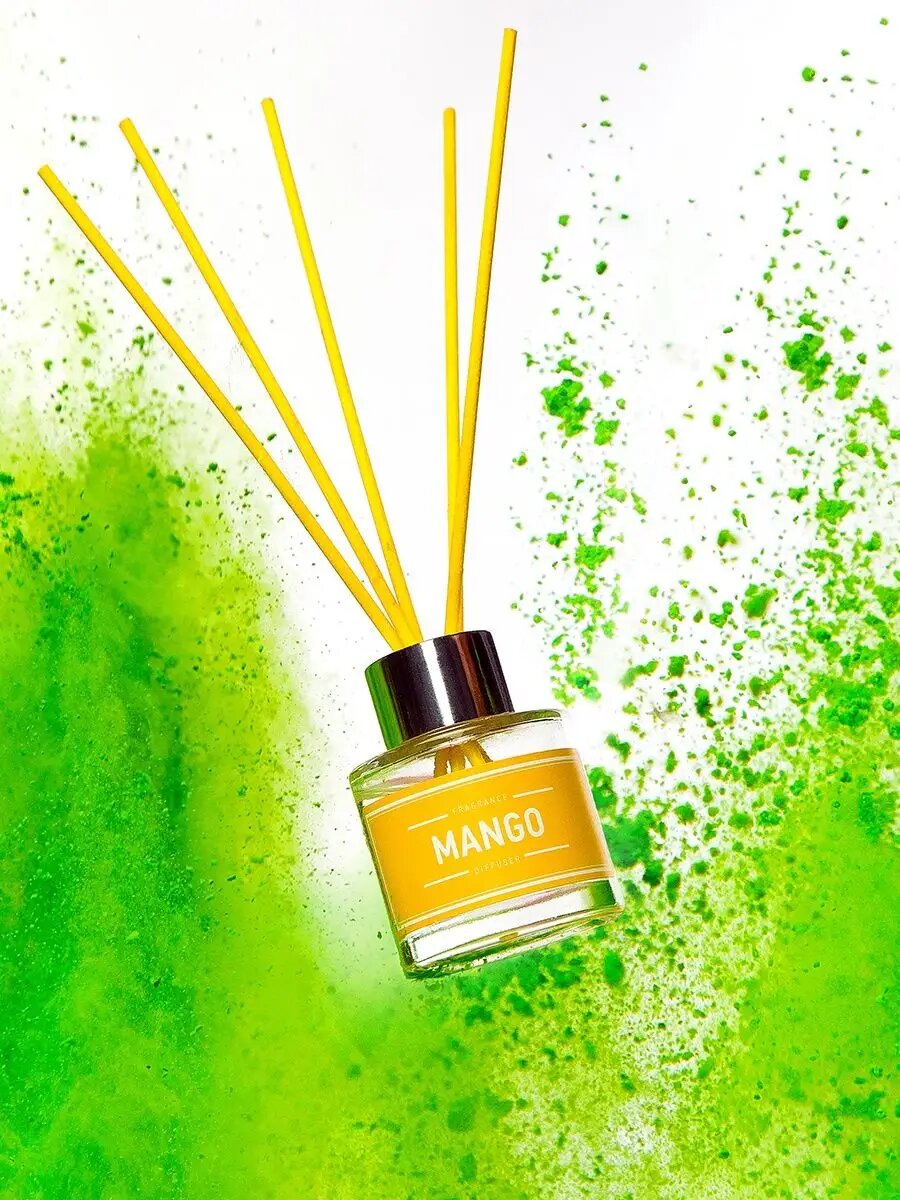 Ароматический диффузор BAGO home "Манго-Маракуйя", натуральный, 40мл