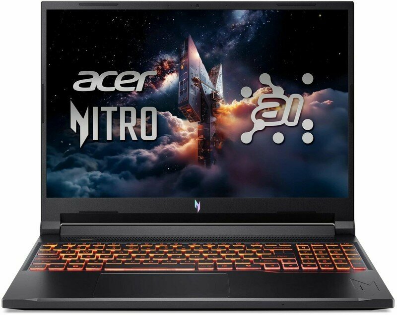 Ноутбук Acer Nitro V 16 ANV16-42-R309 16", IPS, AMD Ryzen 5 240 4.3ГГц, 6-ядерный, 16ГБ DDR5, 512ГБ SSD, NVIDIA GeForce RTX 5050 для ноутбуков - 8 ГБ, Windows 11 Home, черный (nh. u2naa.001)