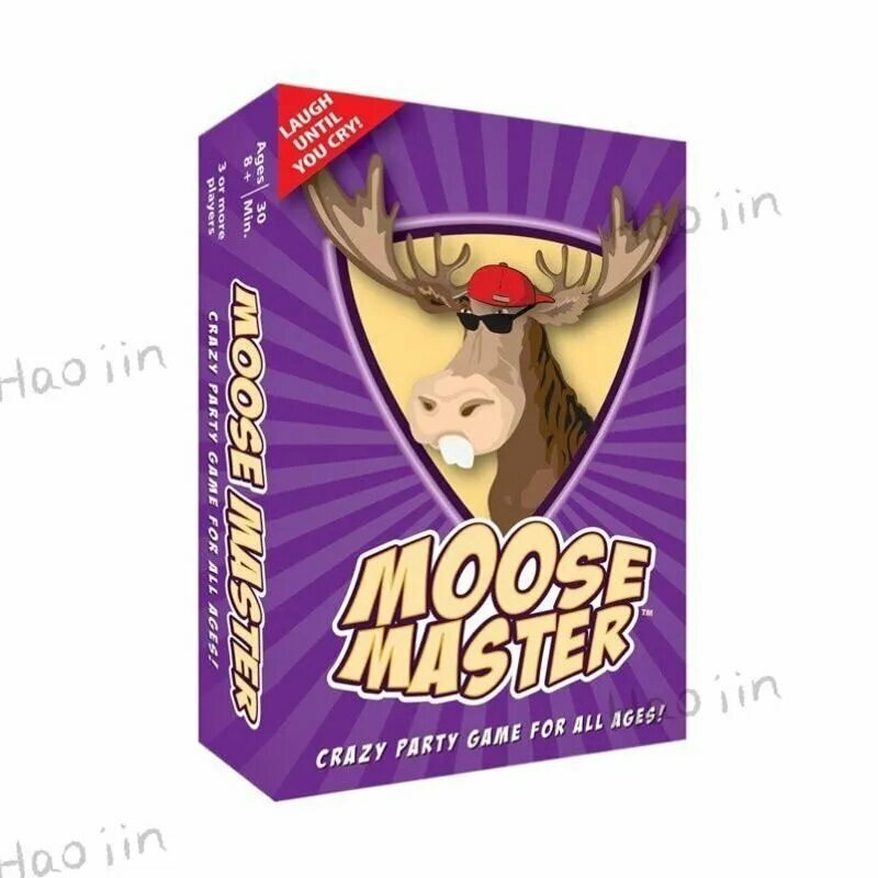 "Moose Master"Карточная игра Мастер Лось Забавная игра Английский вариант