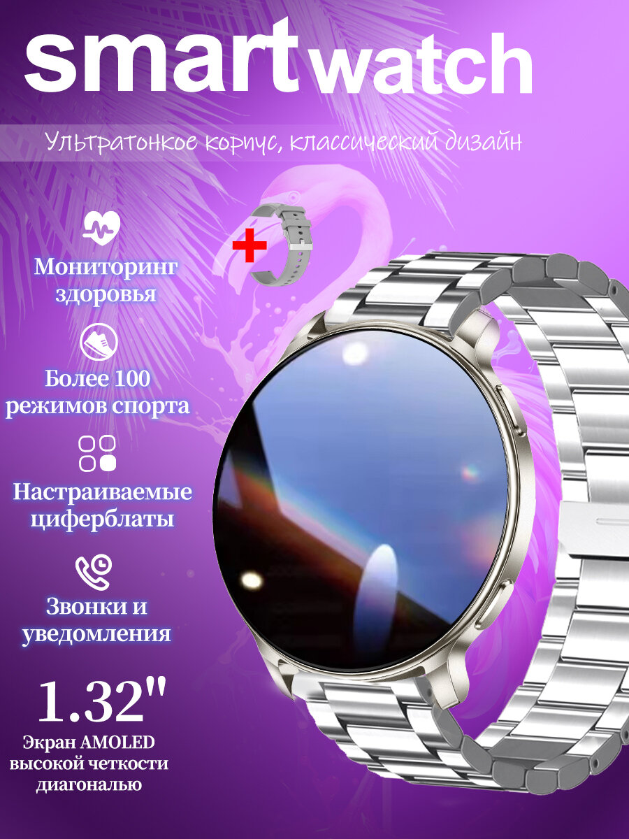 Наручные смарт часы, электронные для спорта, шагомер с силиконовым ремешком Bluetooth, фитнес трекер, мониторинг сна / сердечного ритма