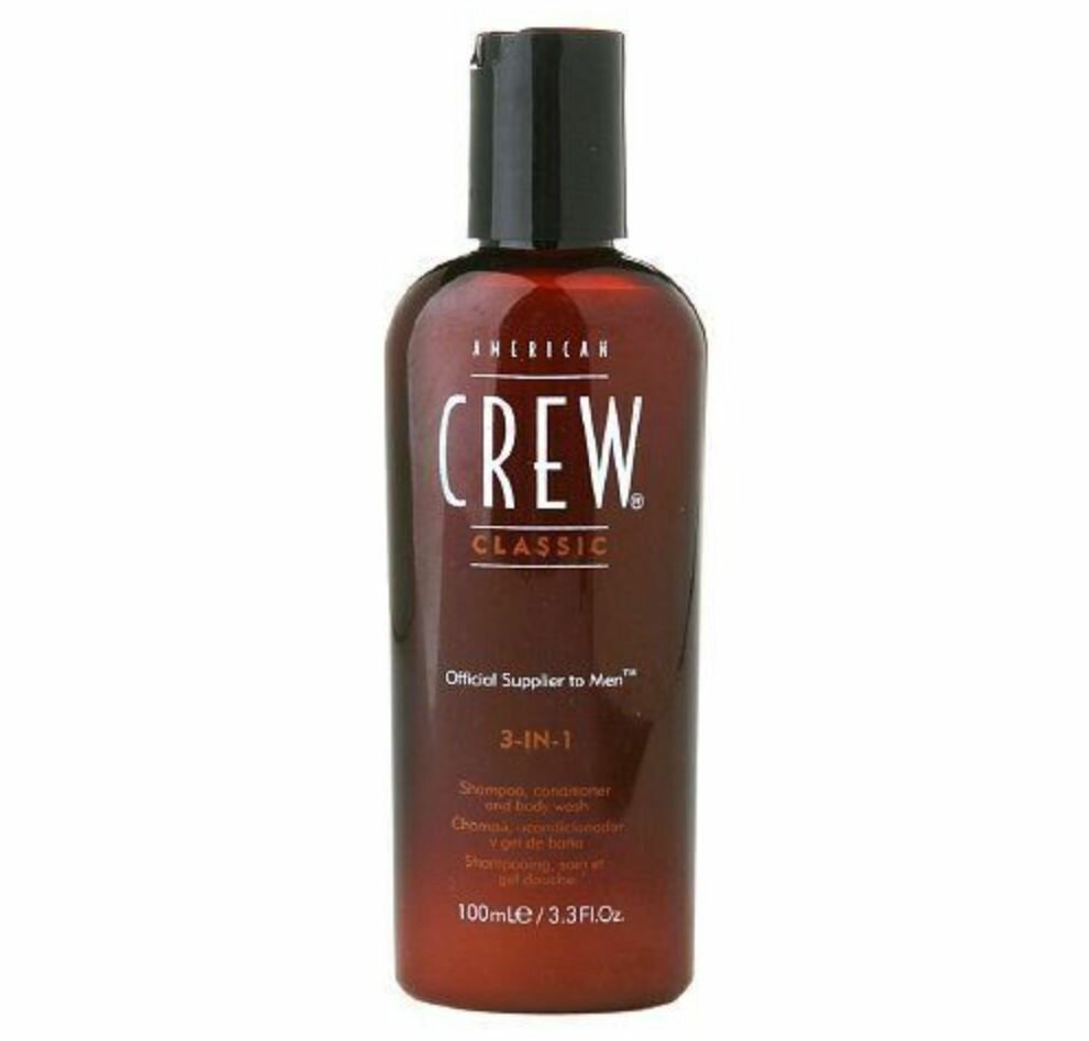 American Crew, Шампунь, кондиционер и гель для душа 3 в 1 , 100 мл