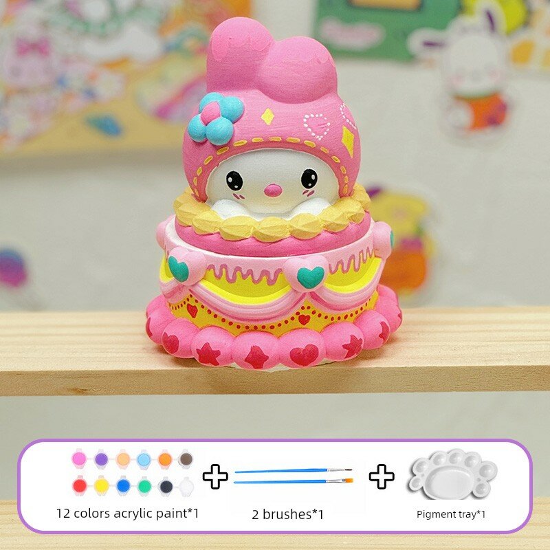 3D-фигурка Куроми Sanrio: набор для творчества, ароматерапии и рисования, детский поделок, 3D-украшение Банка для