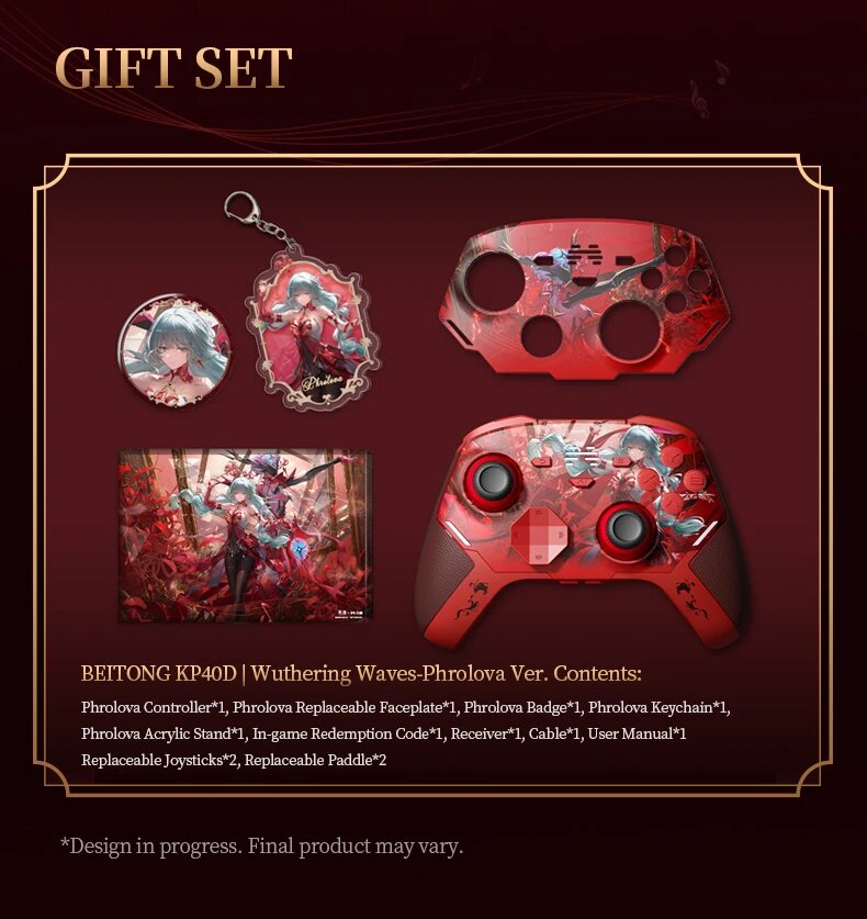 BEITONG KP40D геймпад для Nintendo Wuthering Waves-Cartethyia Ver Elite Phrolova Ver
