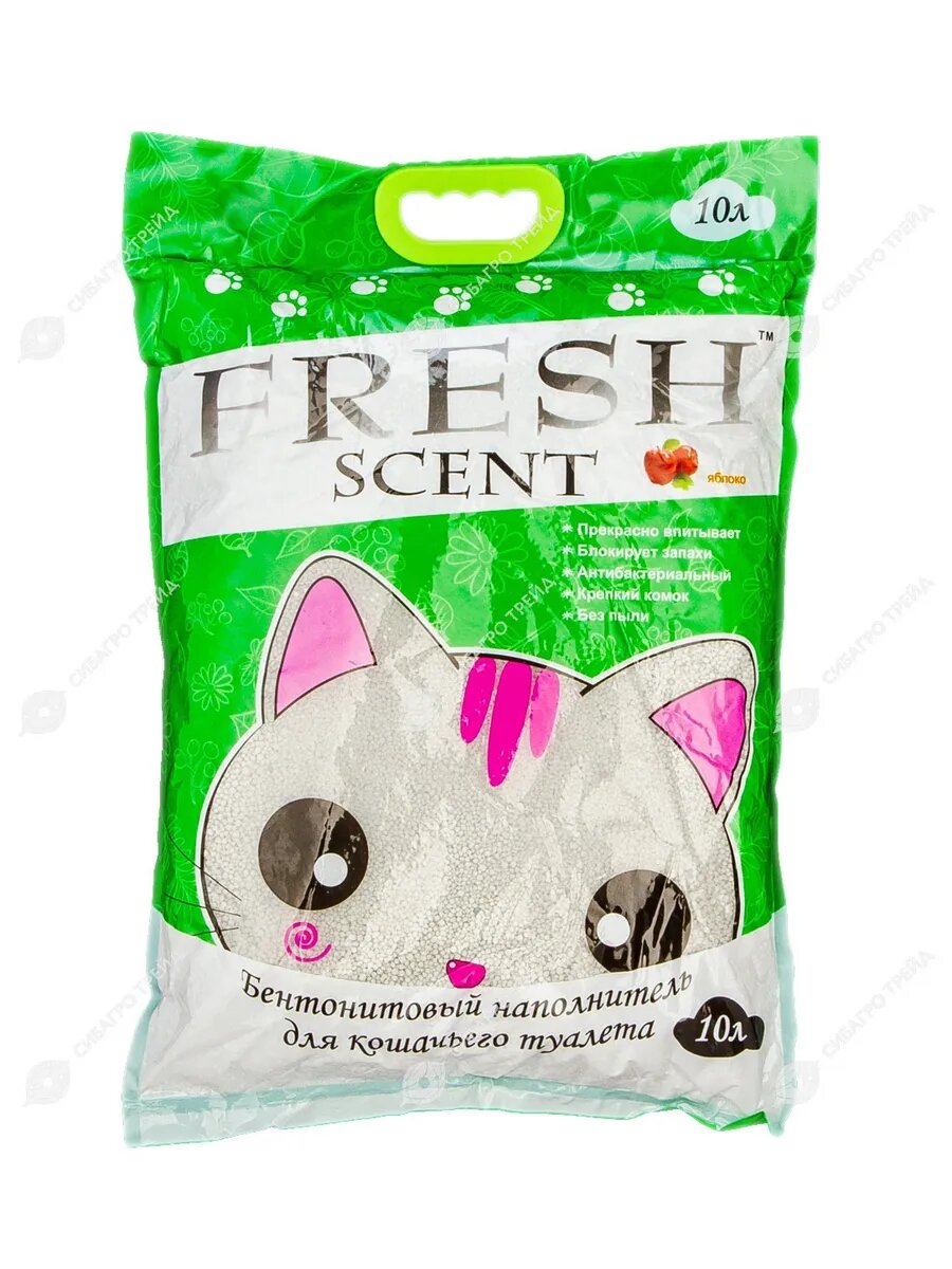 Наполнитель Fresh Свежесть - Яблоко 10л комкующ.
