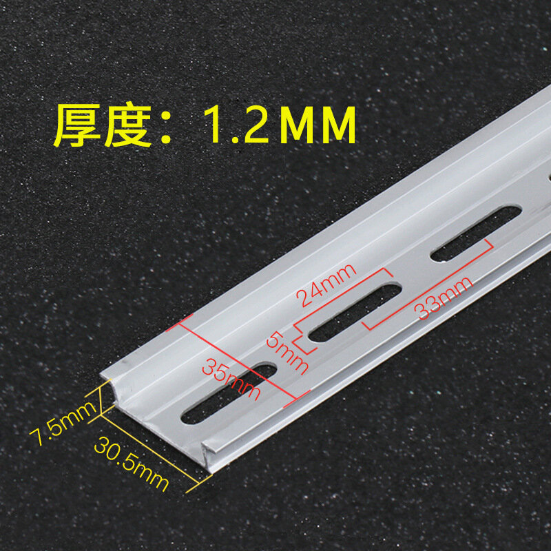 Национальный стандарт алюминиевой рейки оксидированной C45 направляющей рейки U-образной TH35 автоматического выключателя алюминиевой рейки для электромонтажа оптовая продажа