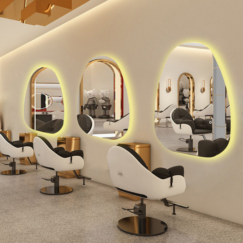 Зеркало с подсветкой в стиле интернет-знаменитостей, модное, простое, умное LED-зеркало для парикмахерской, зеркало для макияжа