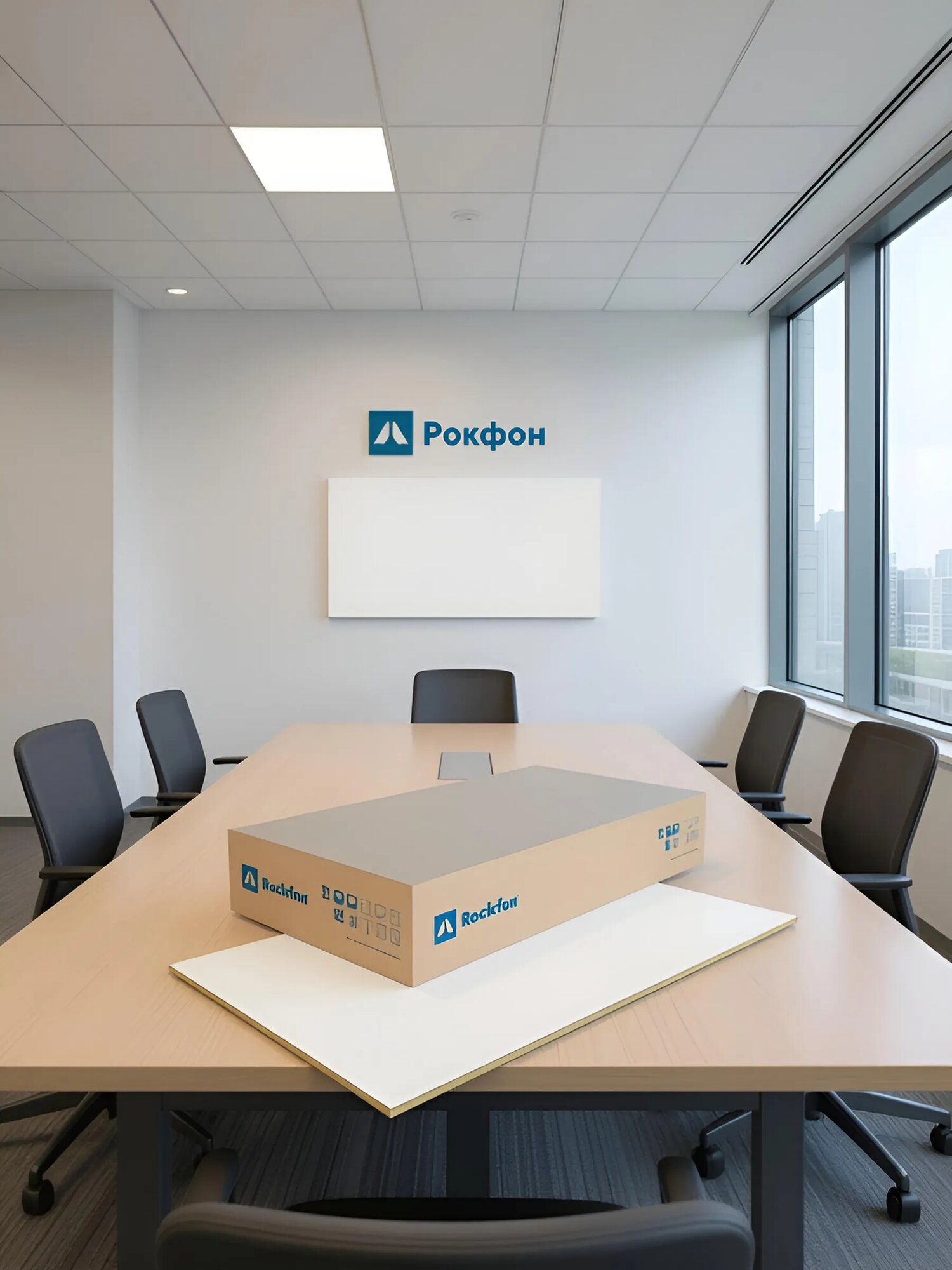 Потолочные панели Рокфон "Лилия" A15/24, каменная вата, 1200x600 мм, толщина 15 мм, 14 шт