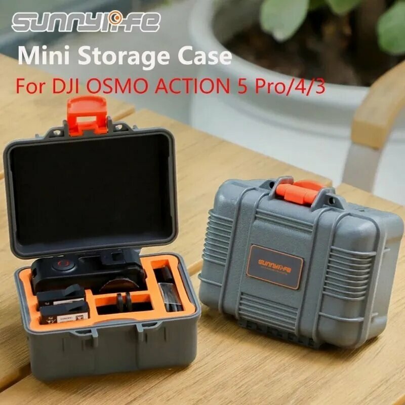 Водонепроницаемый защитный чехол Sunnylife для OSMO ACTION 5Pro/4/3 Мини-ящик для хранения