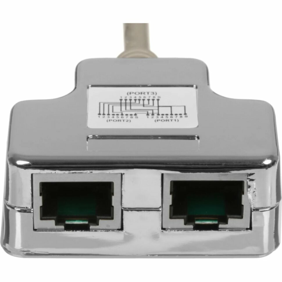 Разветвитель TWT TWT-Y-E2-E2-S Y-адаптер, 2 компьютерных порта, 2414426