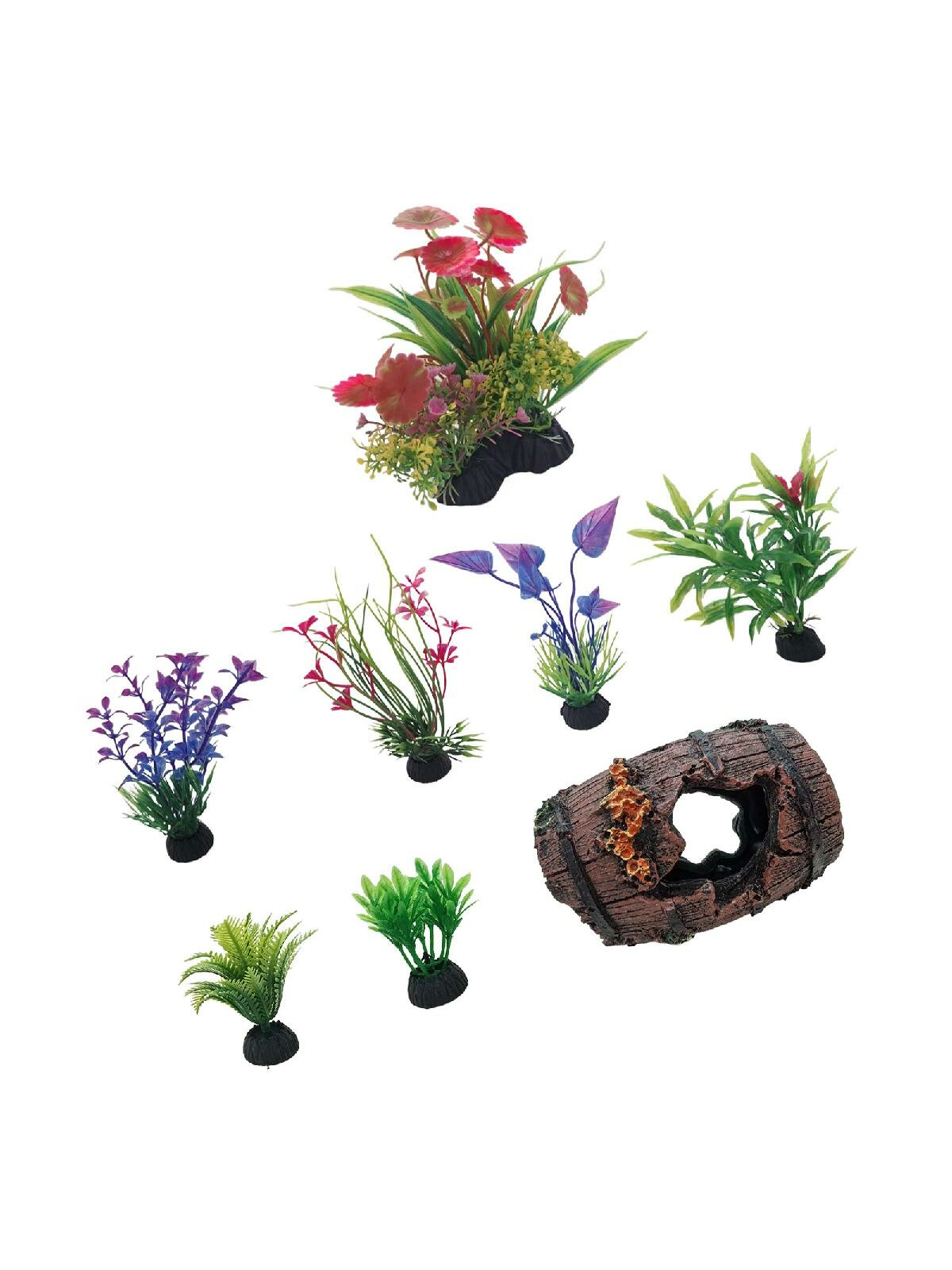 Набор декоративных кораллов Красивые Аквариумы Ландшафтные Подводные водные растения