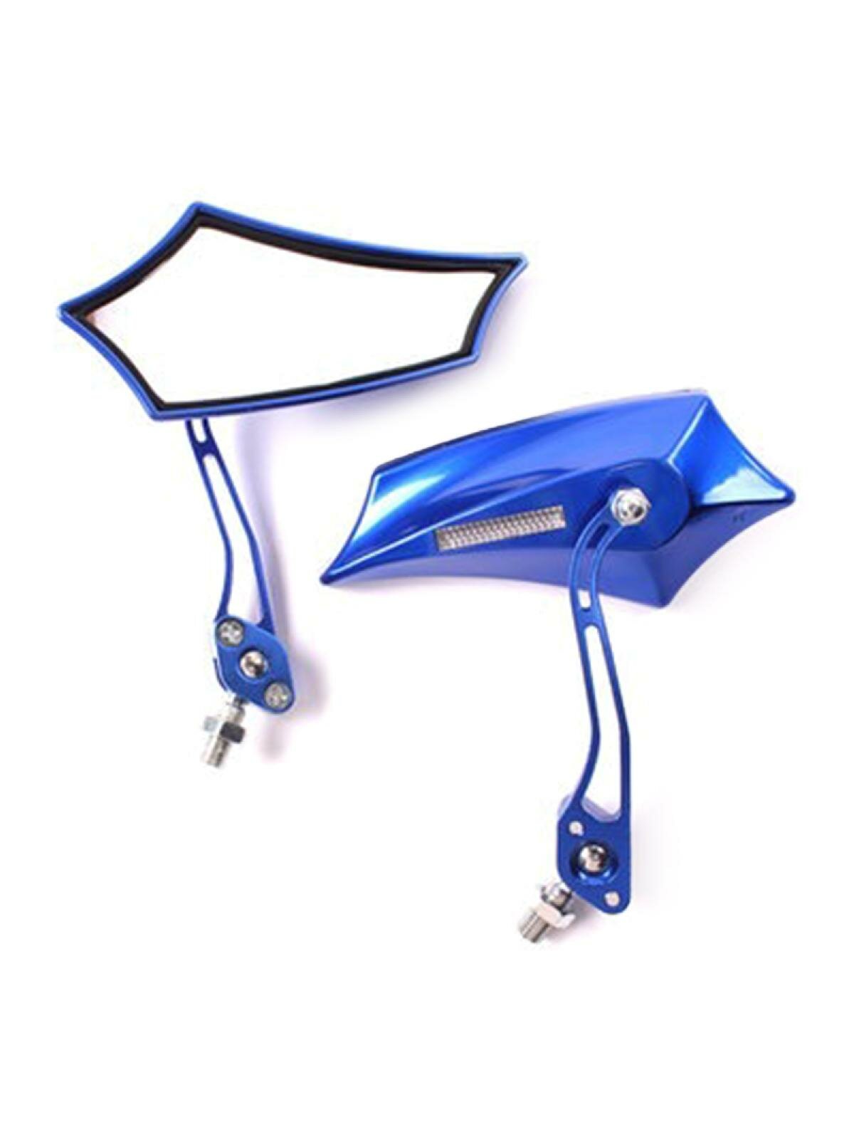 Боковое стекло заднего вида на руле мотоцикла черное с резьбой 8 мм 10 мм