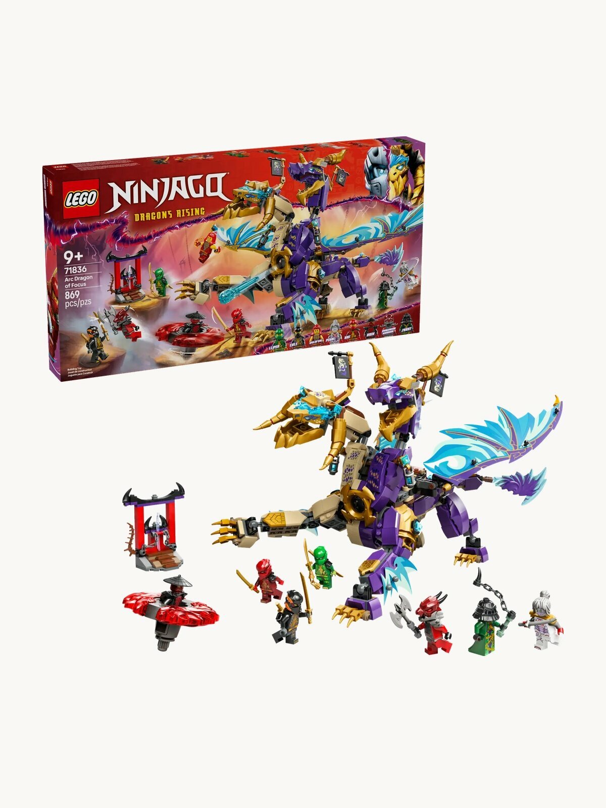 Конструктор LEGO Ninjago Arc Dragon of Focus 71836 Архидракон Фокуса, 869 дет.