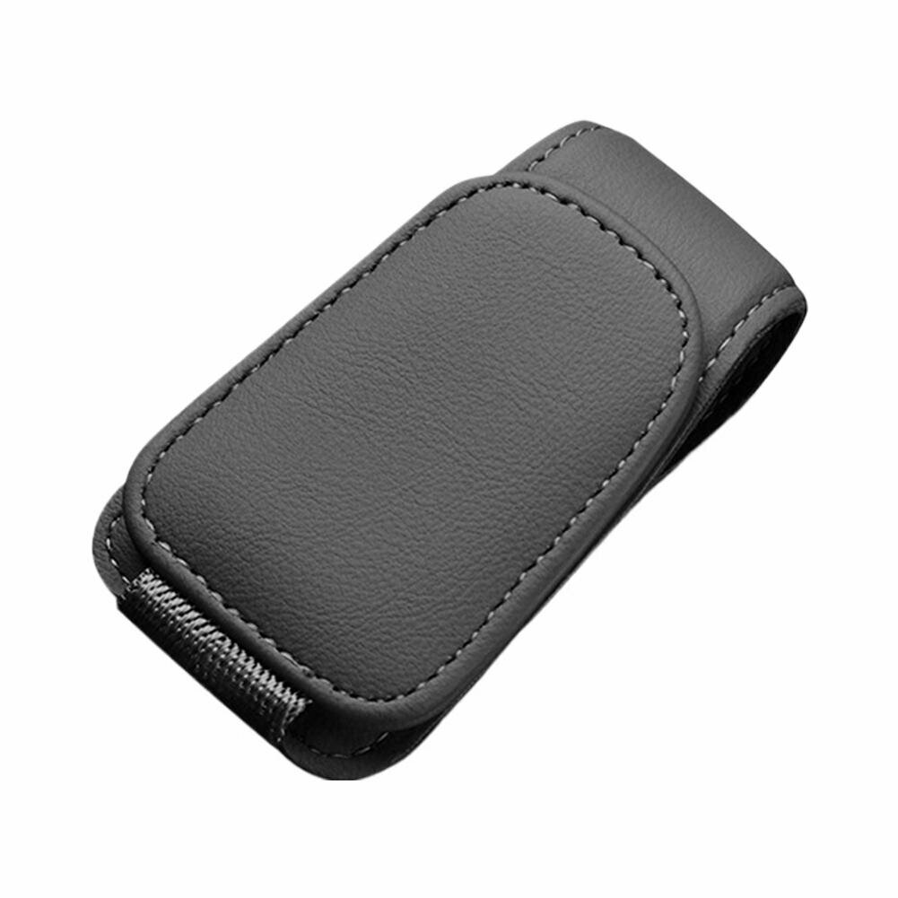 Держатель для очков в автомобиль из натуральной кожи с сильным магнитом для солнцезащитного козырька