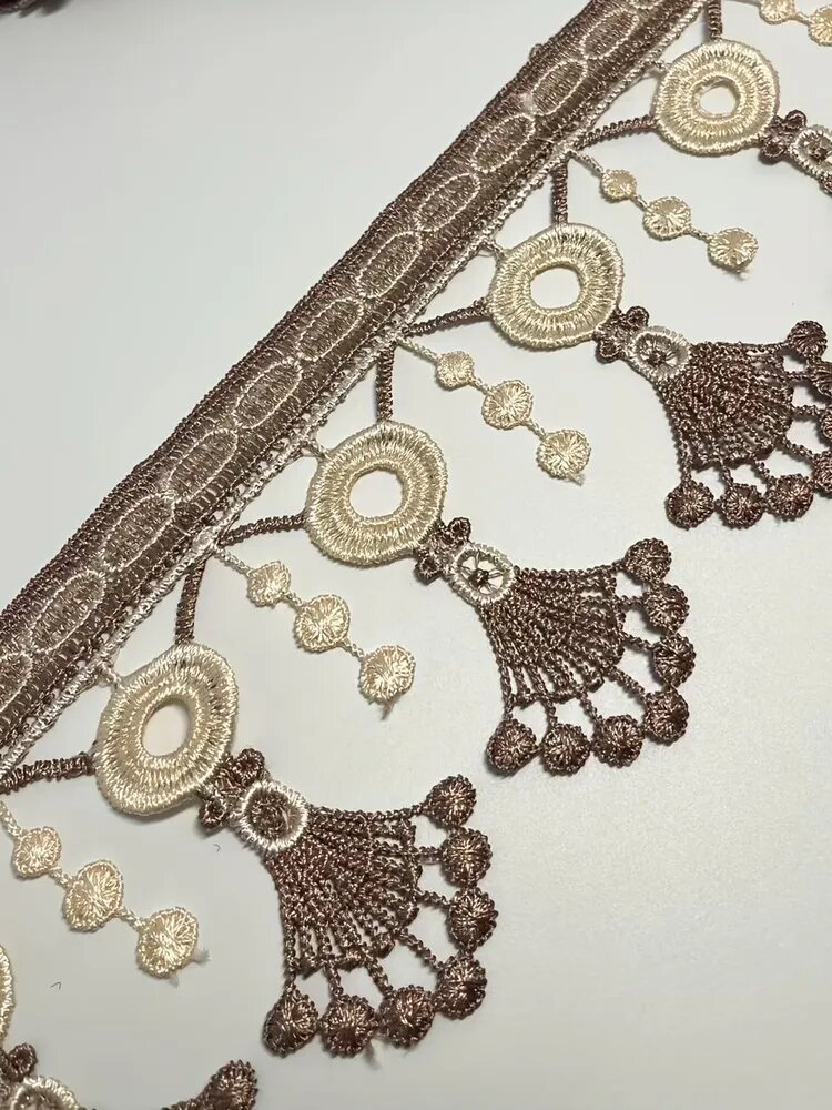 Кружево гипюровое, шир.100 мм уп.3 м кружево ткань для шитья, рукоделия и творчества