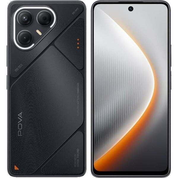 Смартфон Tecno POVA 7 5G 8/256GB черный