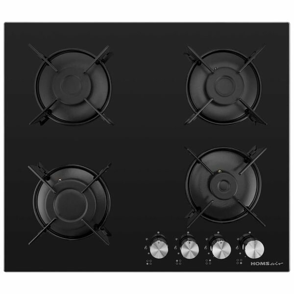 Встраиваемая газовая панель независимая HOMSAir HGG641EBK