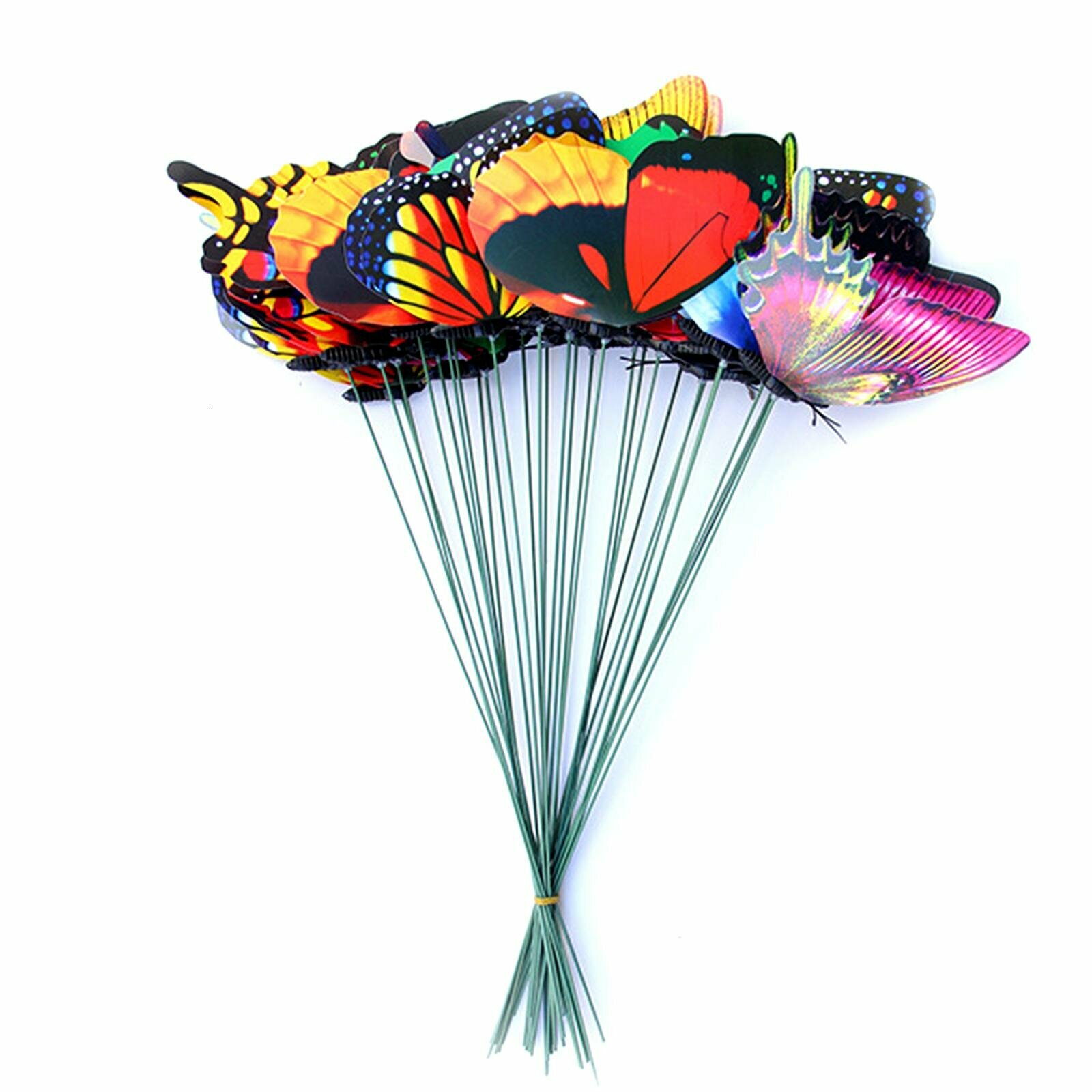 50 шт. Водостойкие бабочки для декора сада, 15cm
