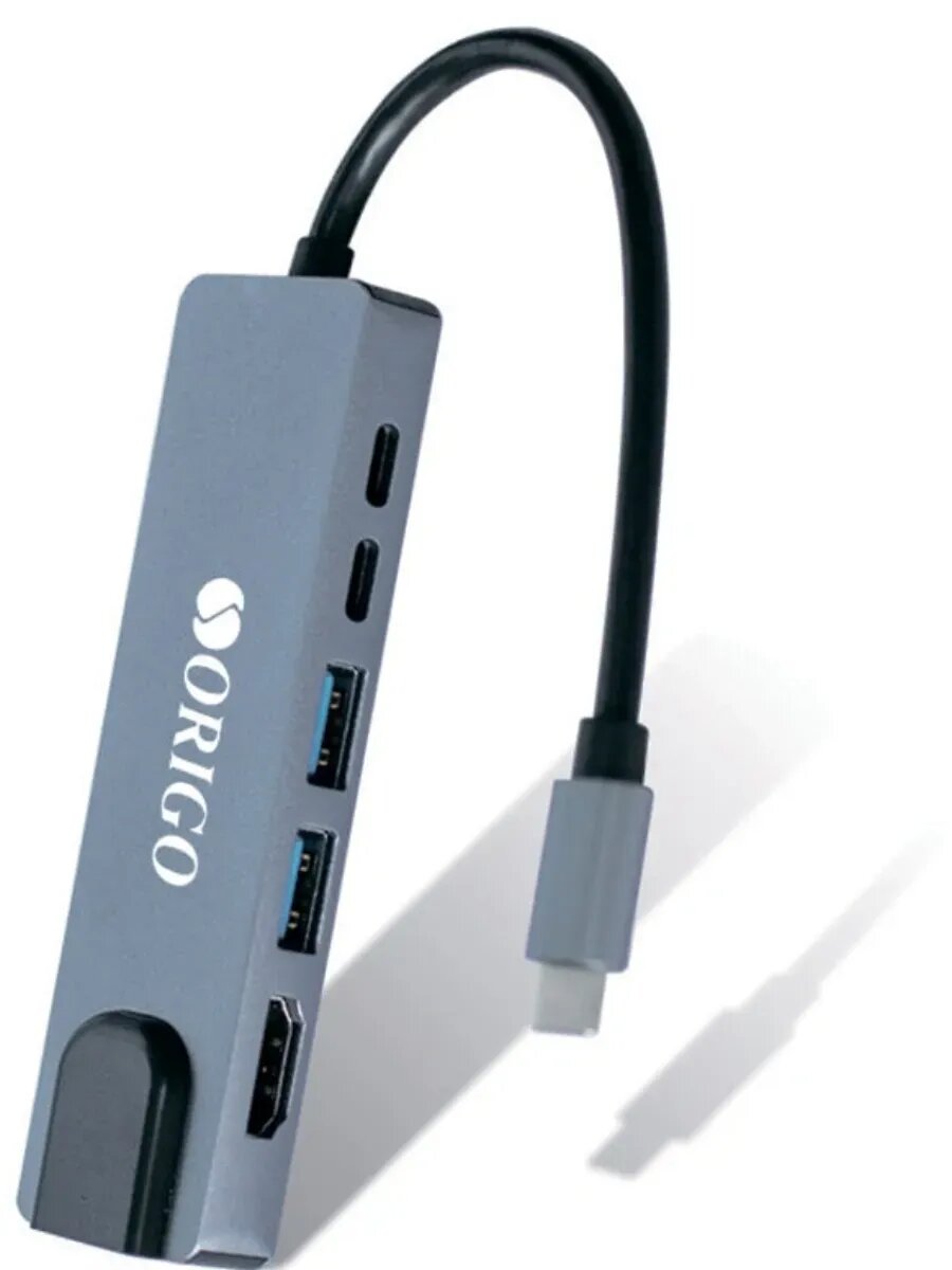 Разветвитель USB 3.0 OU3340NPD 2 порта серебристый