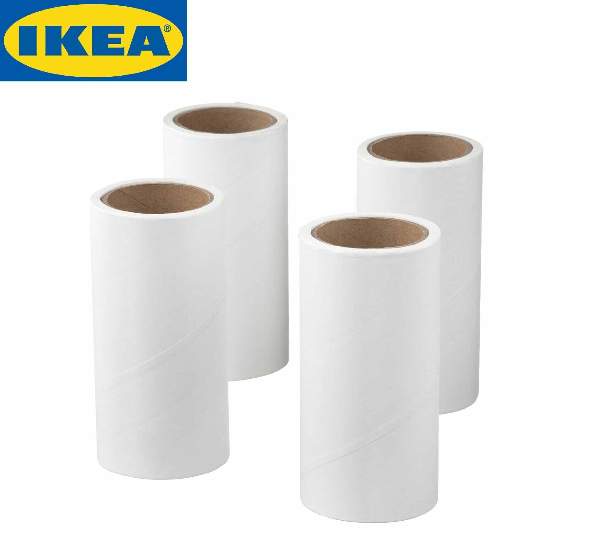 Сменные насадки для чистящего ролика IKEA BASTIS икеа бэстис, 4 шт, 60 листов в 1 штуке, 11 метров