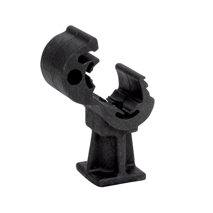 Держатель токоотвода EKF пластиковый, длина 30 мм, крепление на стене