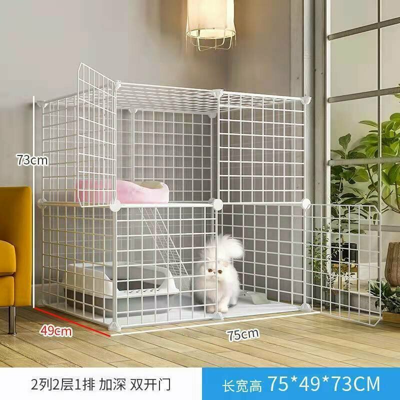 Клетка для кошек с туалетом, вилла, очень большая, свободное пространство, внутренняя пустая клетка, домик для кошек, трехъярусное маленькое кошачье гнездо