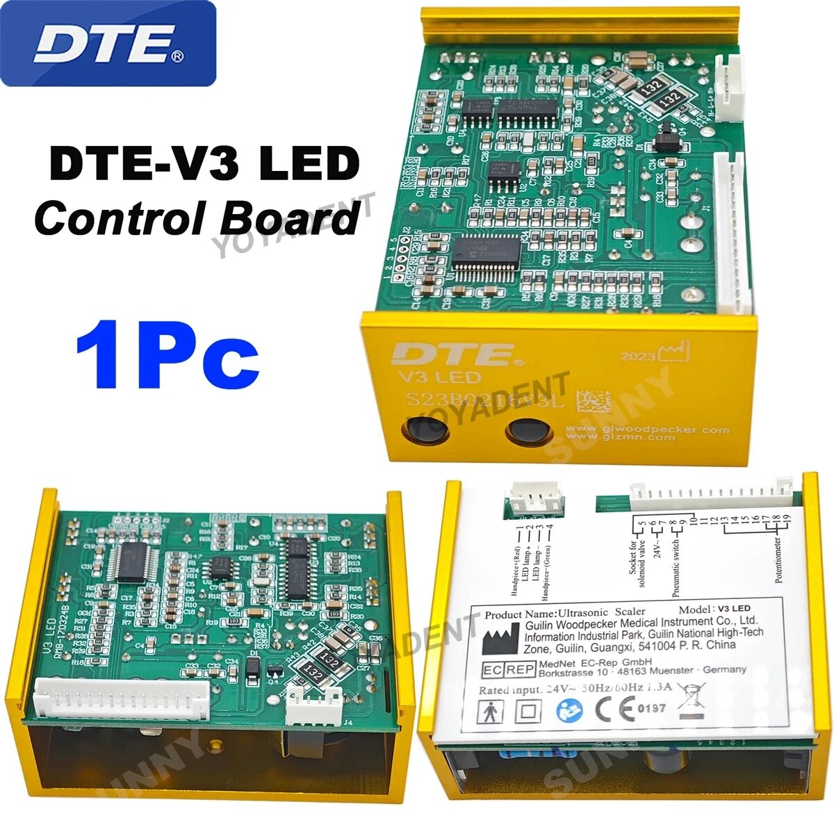 Ультразвуковой скалер Woodpecker DTE V2/V3-LED HD-7L V3 LED Control Board