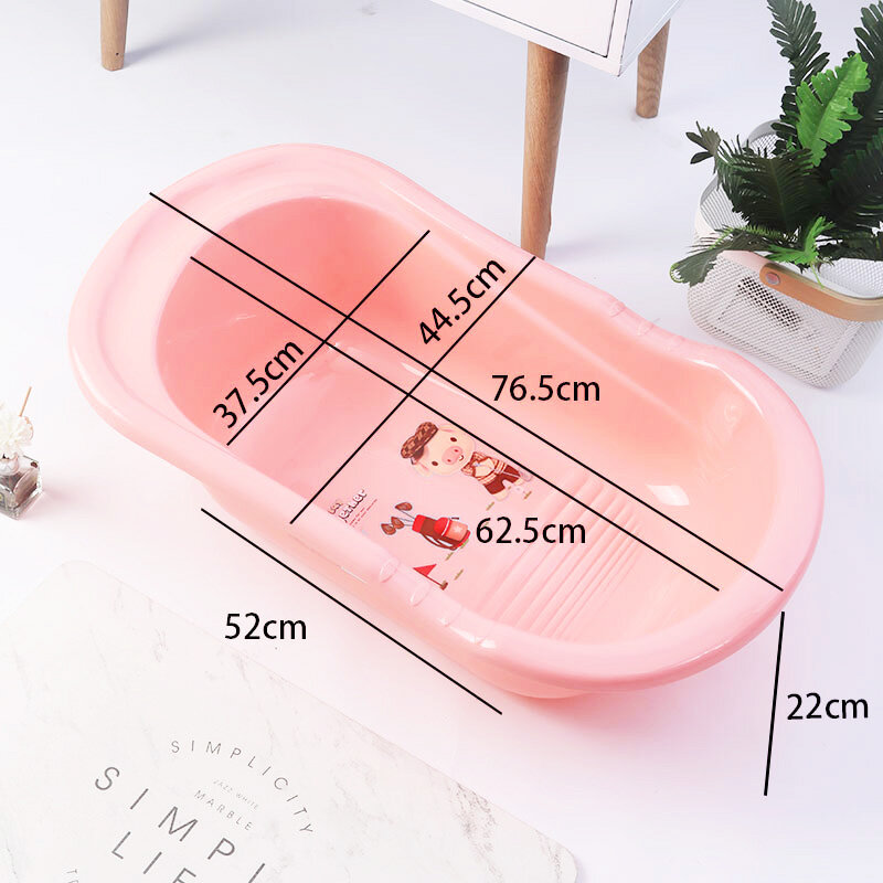 Детская ванночка для купания новорожденных, утолщенная, большая, для дома, дети могут сидеть и лежать, новая ванночка