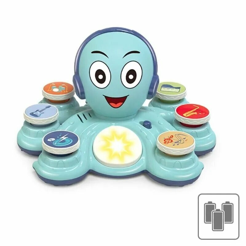Барабанная игрушка для развития моторики, Синий