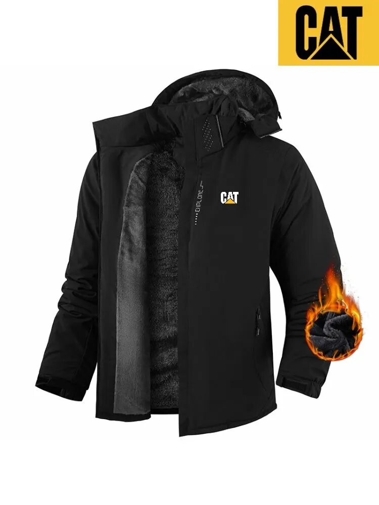Пуховик Caterpillar Куртка мужская зимняя утепленная: мембранная парка для экстремальных условий, защита от ветра и воды