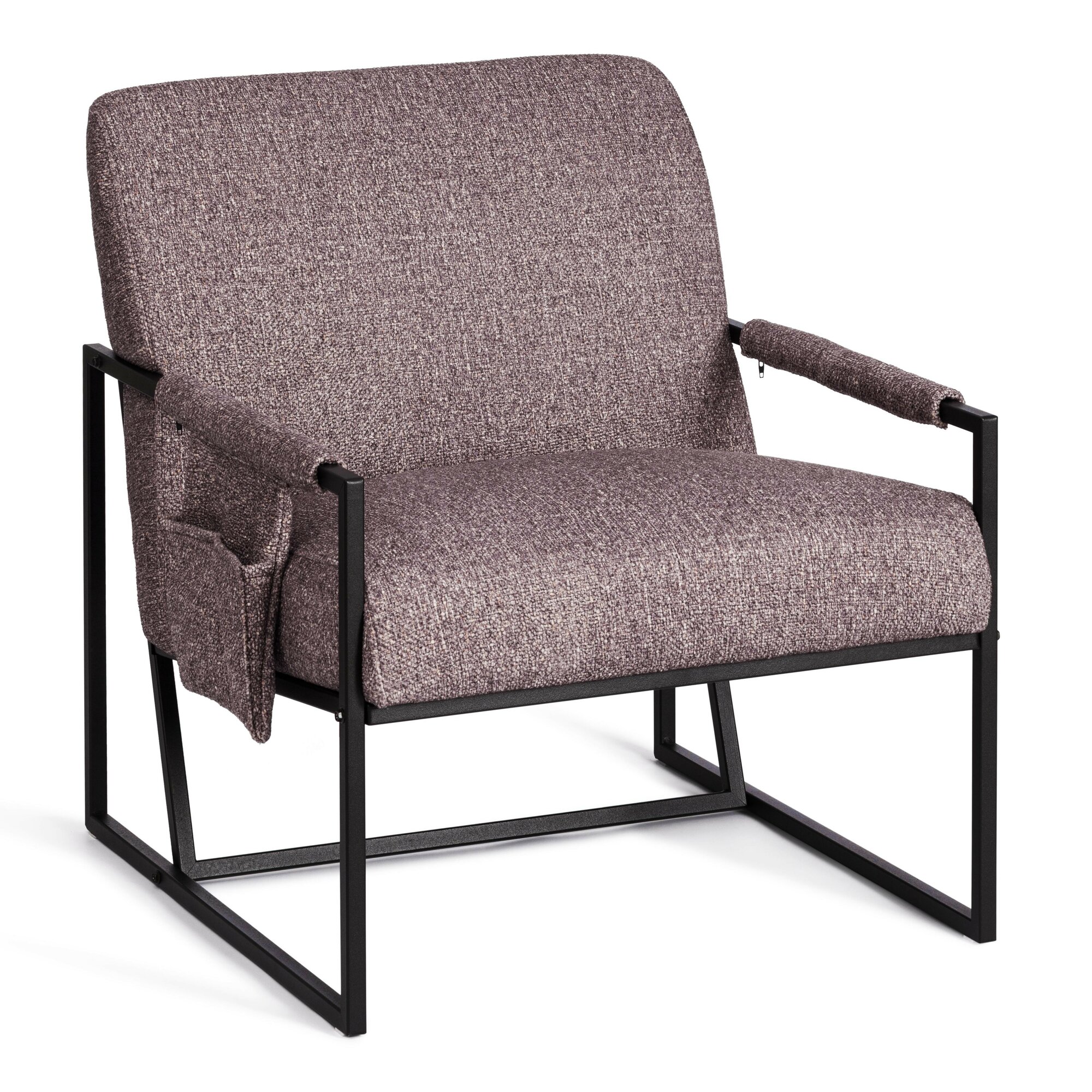 Кресло для отдыха TetChair Charli LUX/Чарли Люкс, велюр/букле, металл, коричневый