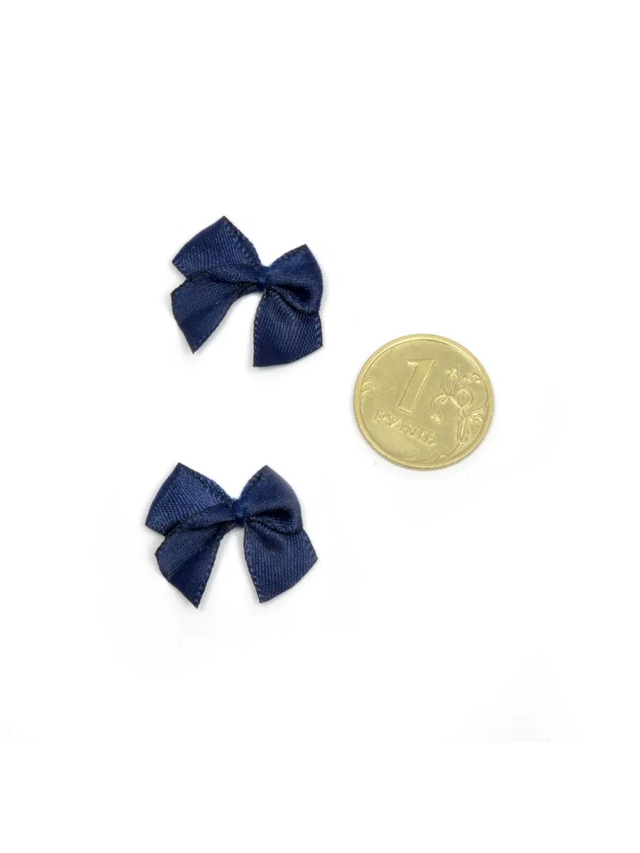 Бантики для поделок пришивные 1 см 100 шт