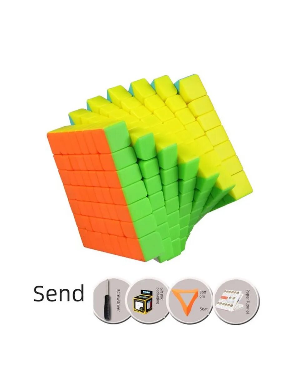 Кубик Рубика 7x7 (Цветной)