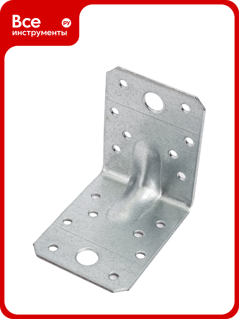 Gigant Крепежный усиленный уголок 70х70x55х1.8 мм цинк 124145