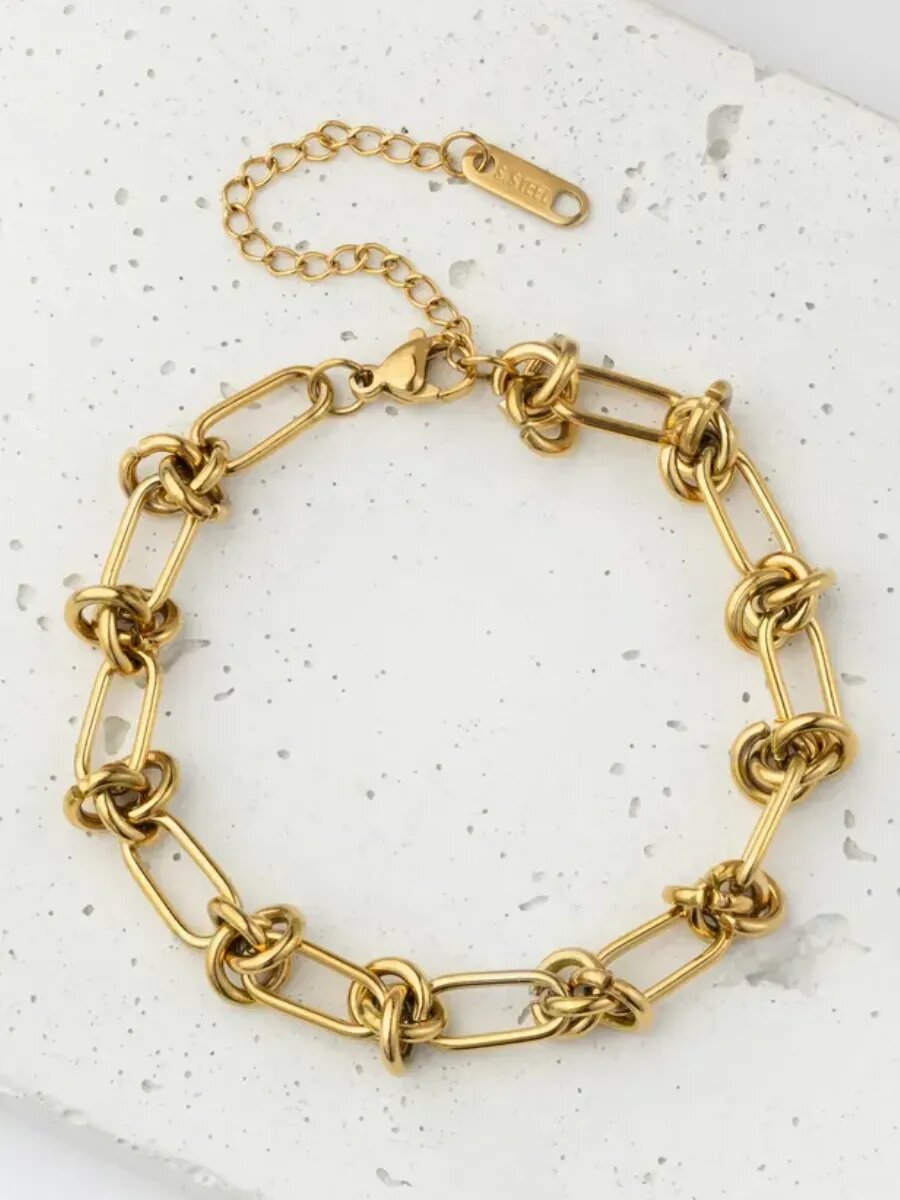 Браслет-цепочка, стразы